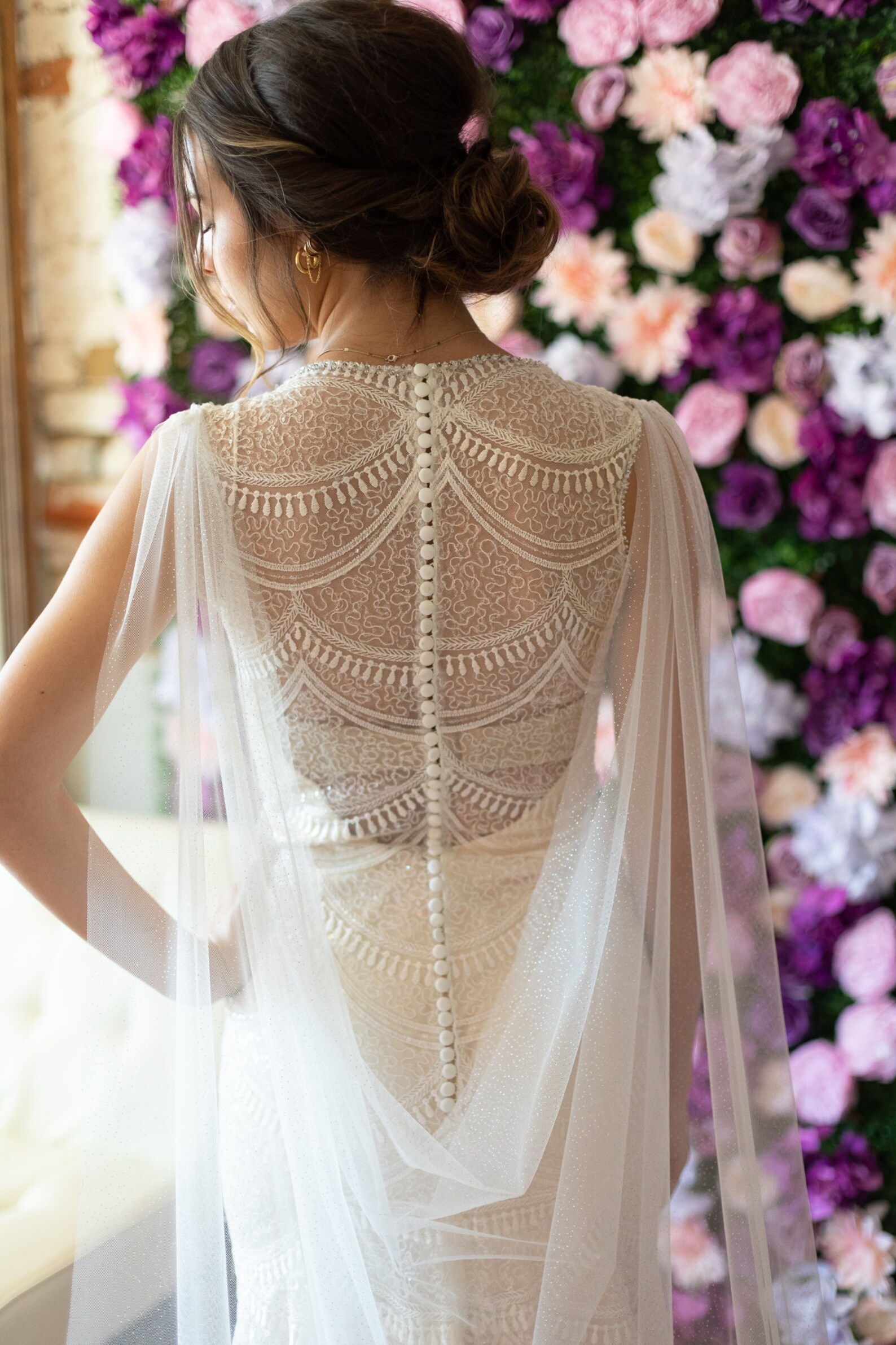 Drape Veil Wedding, Lux Cape Bridal Veil, Soft Tulle Cathedral Drape ...