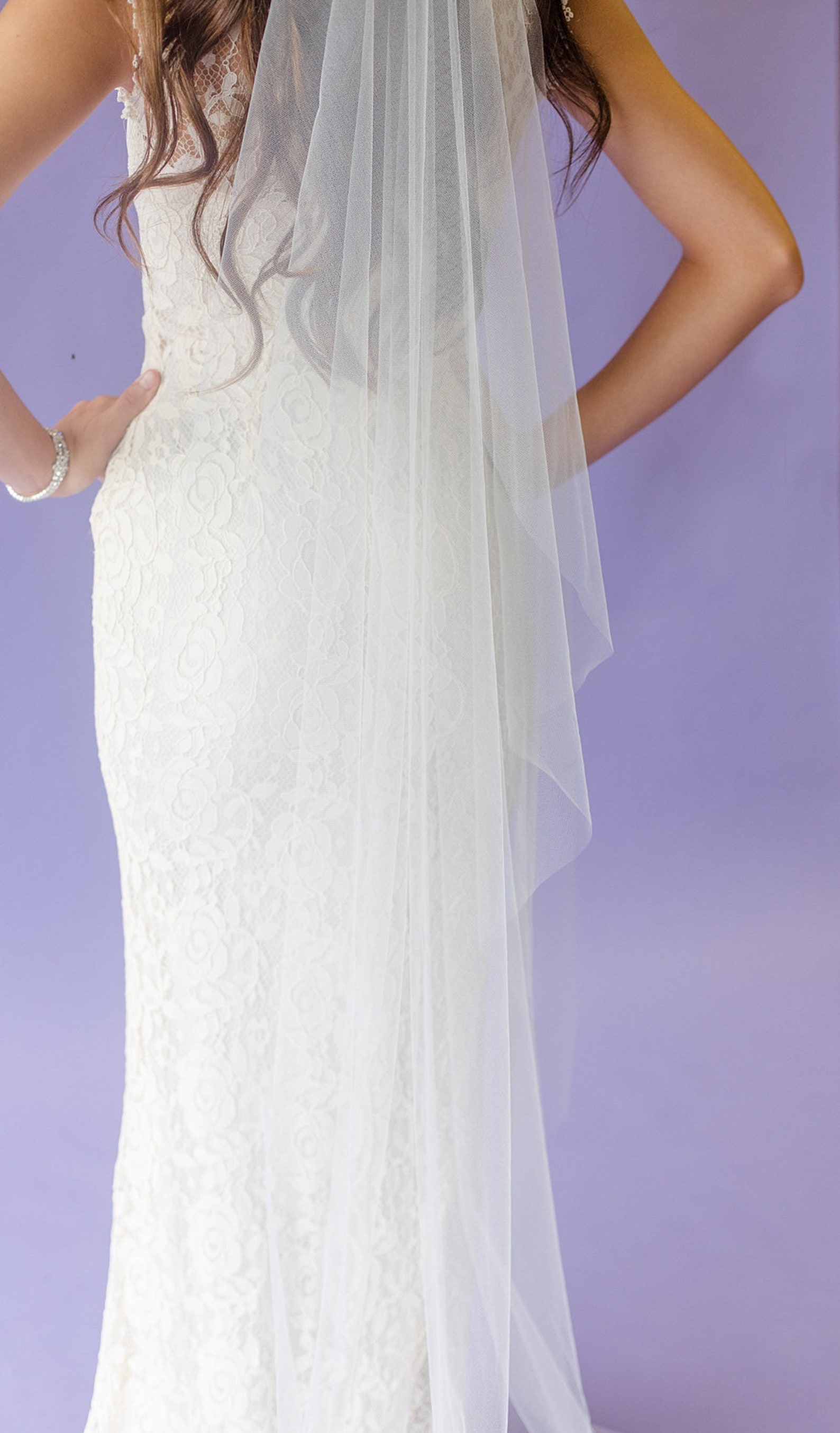 Cascade Cut Wedding Veil - Etsy