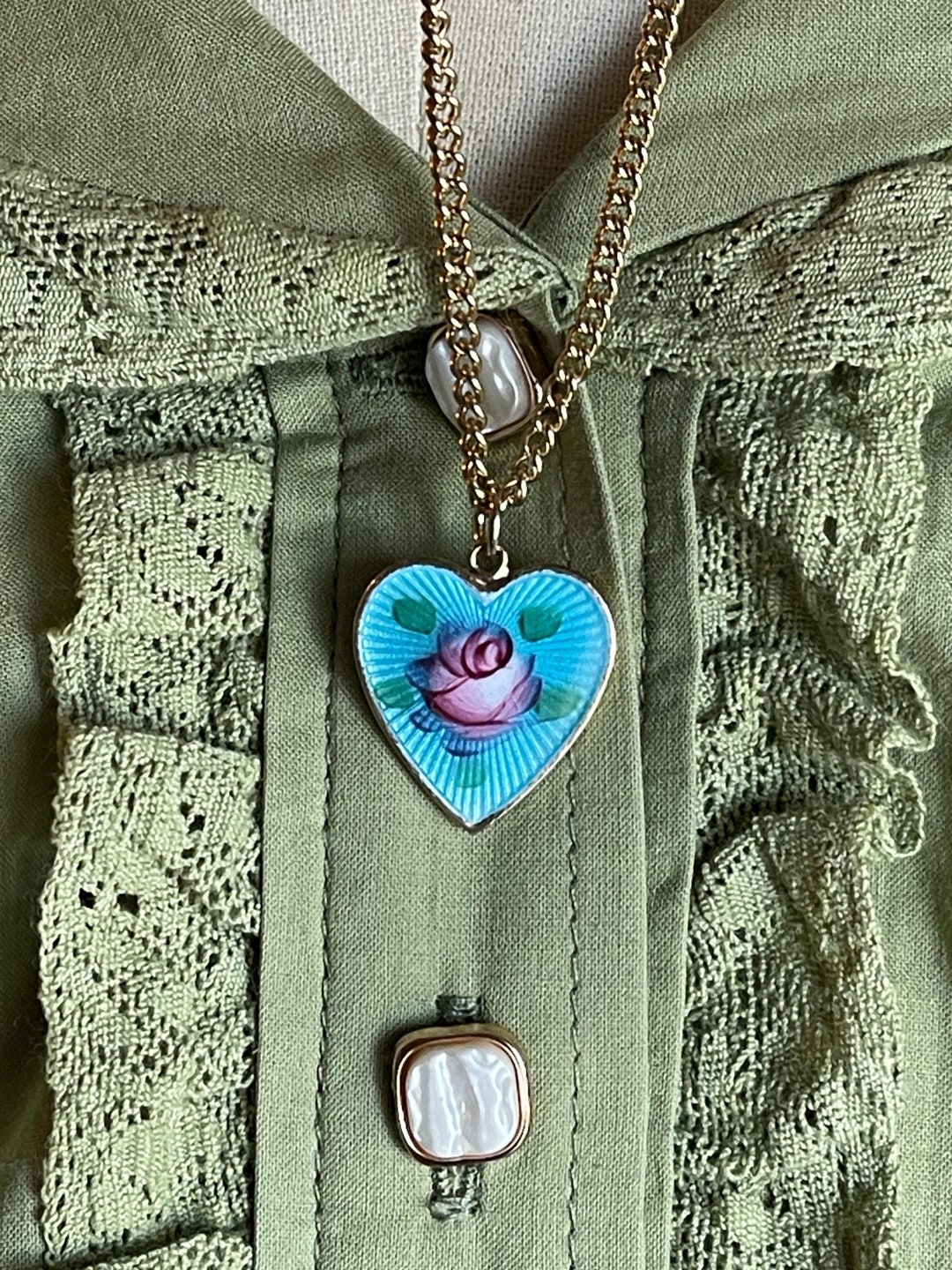 Sarah Coventry Heart Necklace, Sarah Coventry Necklace,necklace Enamel ...
