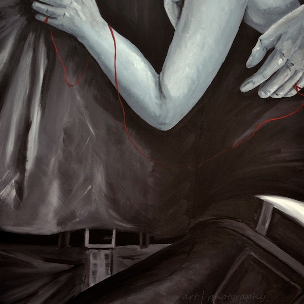 Red Thread Art - Etsy