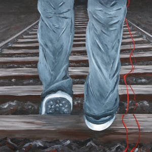 The Journey red Thread of Destiny Series, Art Print - Etsy