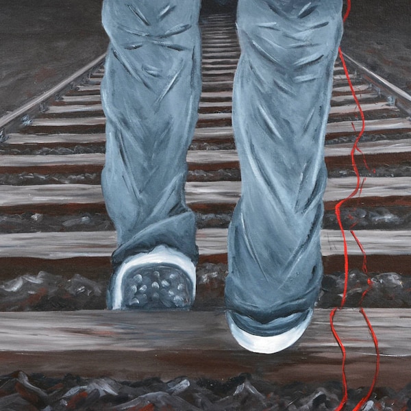 Red Thread Art - Etsy