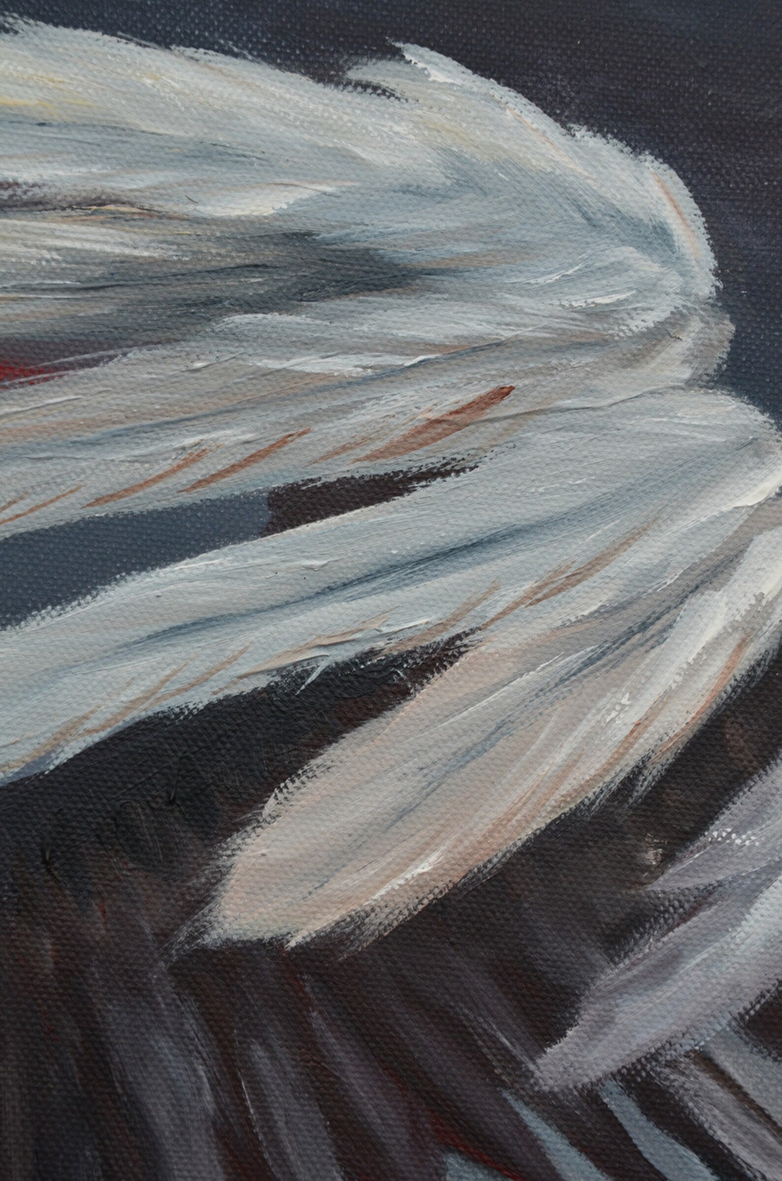 Angel of Fate "red Thread of Destiny Series, Acrylic Painting - Etsy