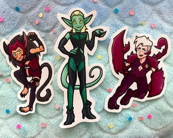 She-ra Stickers Sticker Pack / Adora / Catra / Glimmer / Bow / - Etsy