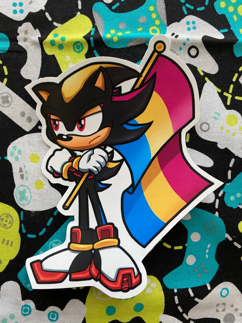 SEGA Sonic the Hedgehog Shadow LGBT Pride Flag Vinyl Stickers - Etsy