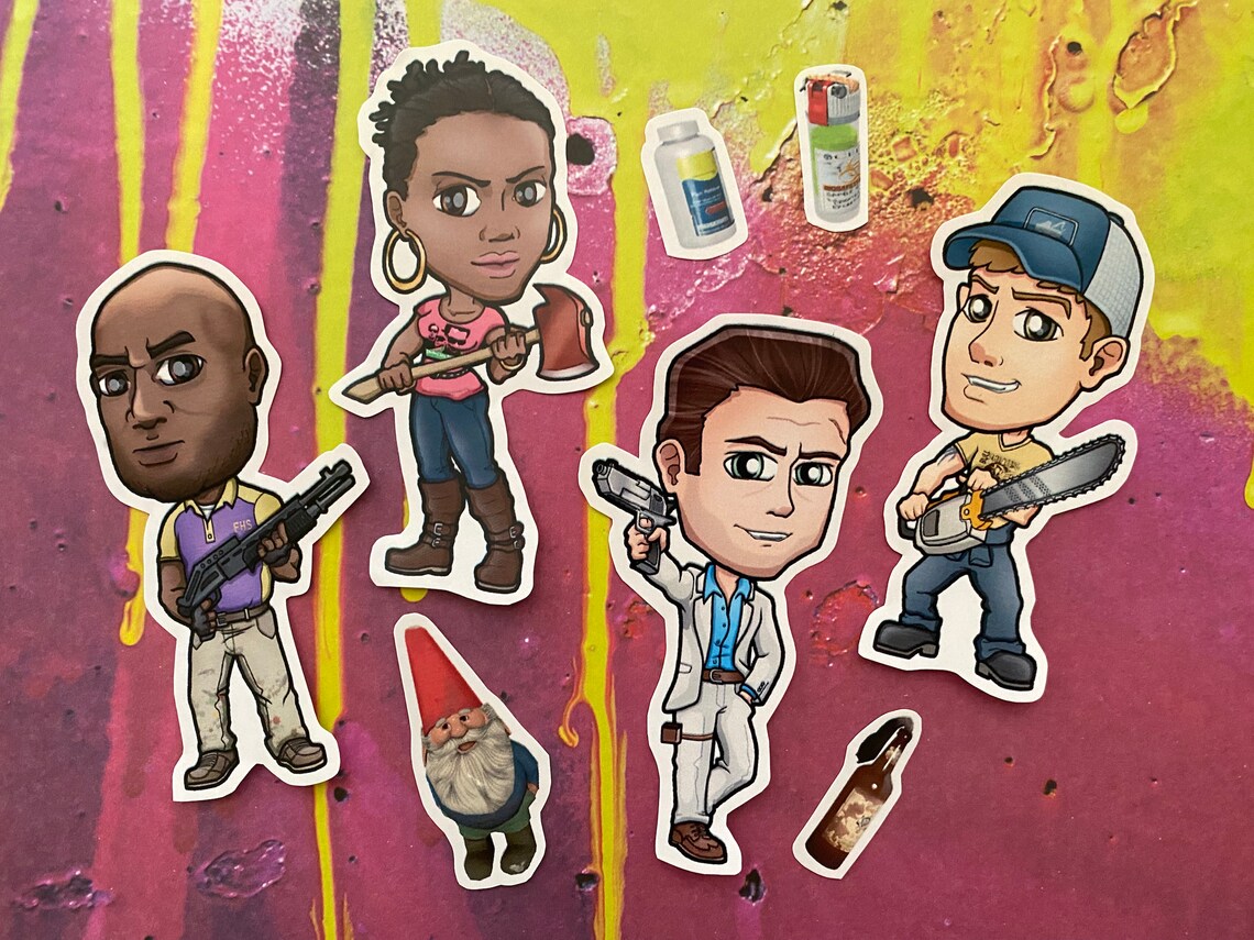 L4D2 Left 4 Dead 2 Survivors Sticker Set Nick Ellis Rochelle | Etsy