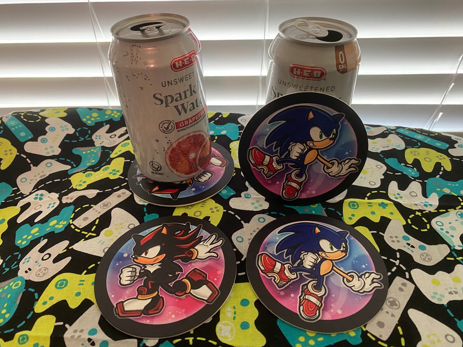 SEGA Sonic & Shadow Drink Coaster Set Adventure 2 Battle Sonic - Etsy