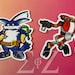 Sonic Adventure Stickers - Tikal the Echidna, Chaos, Big the Cat, E-102 ...