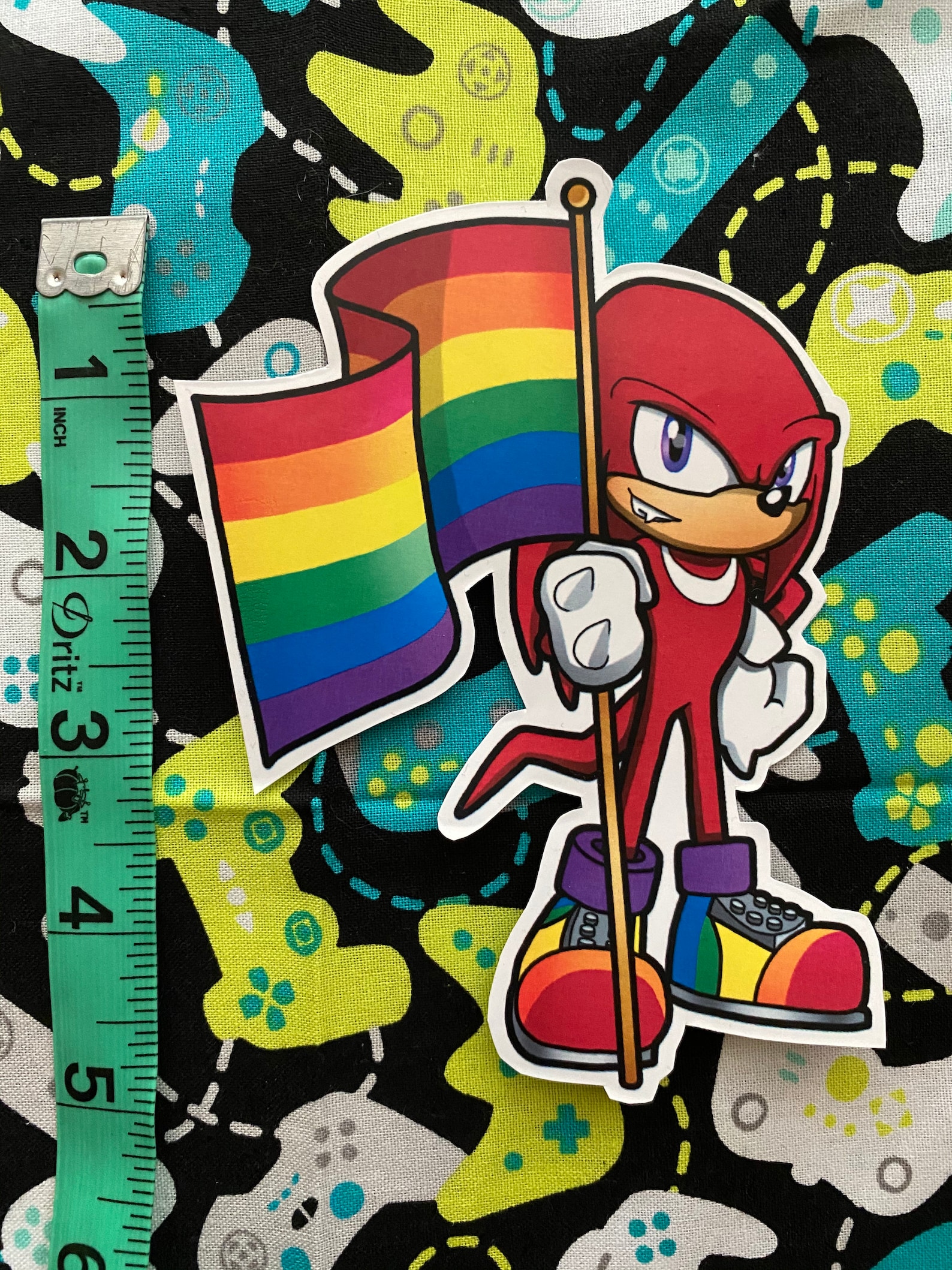SEGA Sonic the Hedgehog Knuckles LGBT Pride Flag Vinyl | Etsy