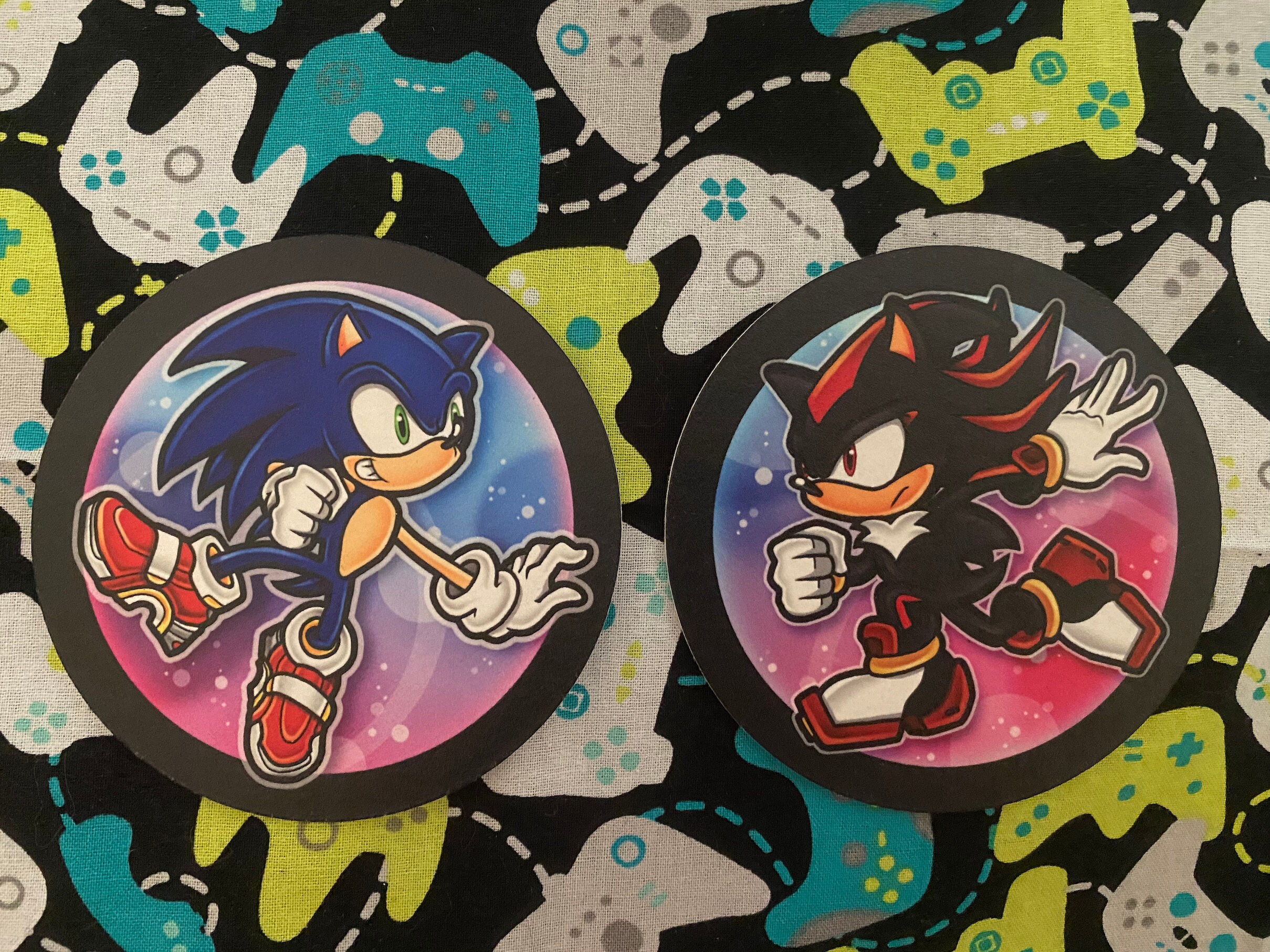 SEGA Sonic & Shadow Drink Coaster Set Adventure 2 Battle Sonic | Etsy