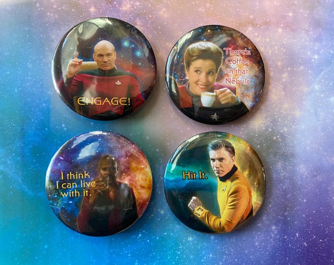 Star Trek - Button and Sticker - Etsy Canada