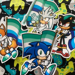 SEGA Sonic the Hedgehog Tails LGBTQ Pride Flag Vinyl Stickers - Choose ...