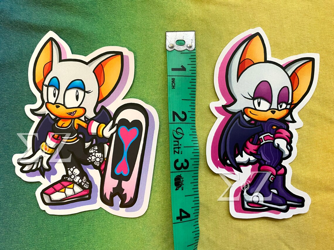 Rouge the Bat Stickers Sonic Heroes Sonic Riders or SA2B - Etsy