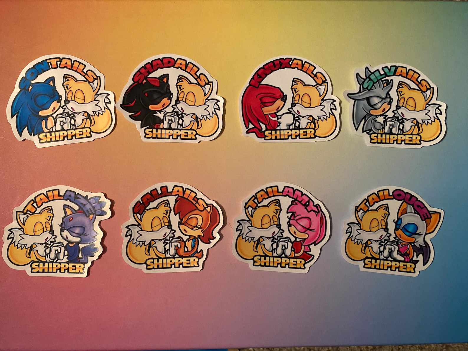 Sonic the Hedgehog Ships OTP Stickers - Sonamy Sonally Sonadow Sonaze ...