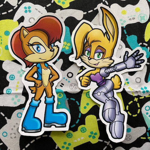 Sonic the Hedgehog Archie Sonic Antoine and Bunnie | Etsy
