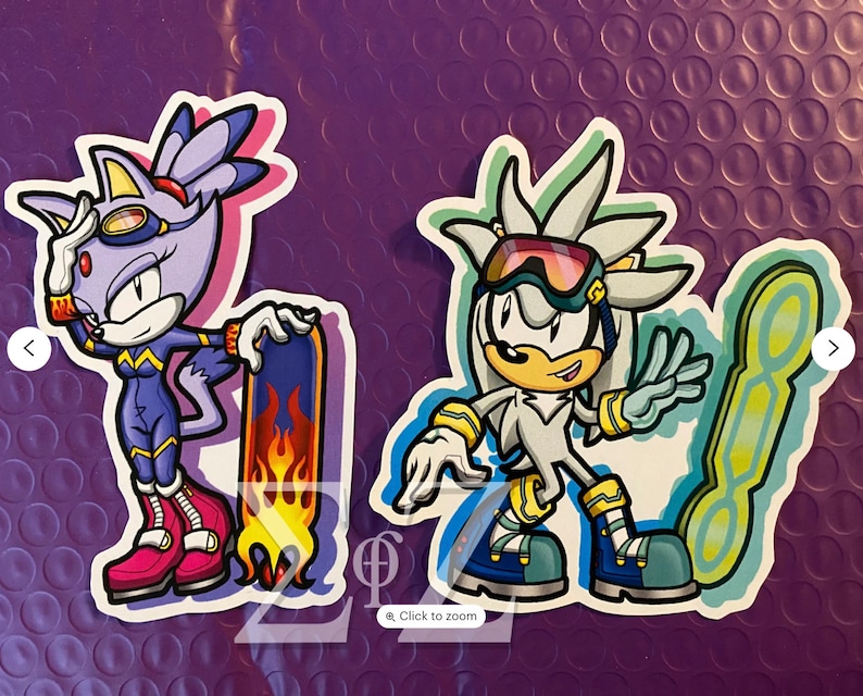 Sonic Riders Stickers - Jet Wave Storm Rouge Amy Rose Cream Blaze ...