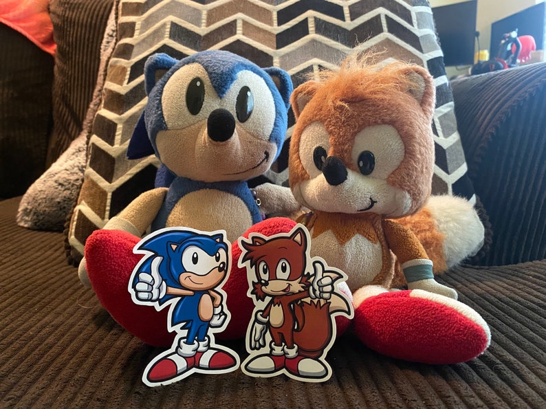 SEGA Adventures of Sonic the Hedgehog Stickers Sonic and - Etsy