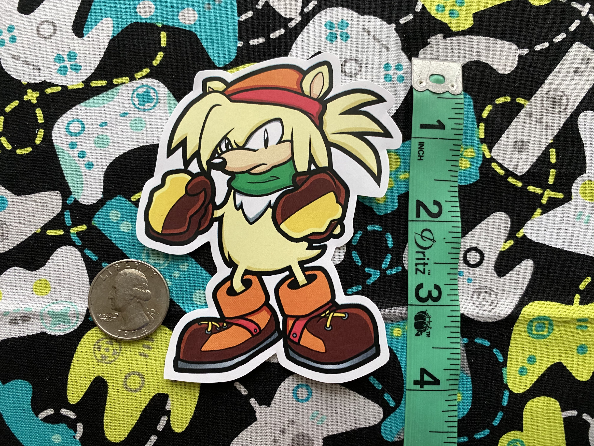 SEGA Sonic the Hedgehog Sticker Set- Team Hooligan Bean the Dynamite ...