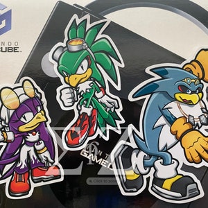 Sonic Riders Stickers - Jet Wave Storm Rouge Amy Rose Cream Blaze ...