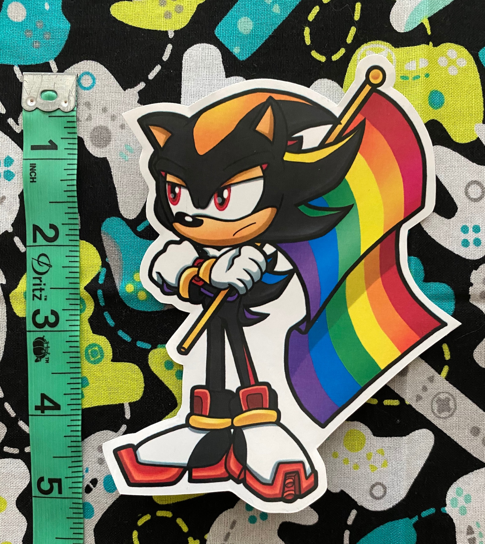 SEGA Sonic the Hedgehog Shadow LGBT Pride Flag Vinyl Stickers - Choose ...