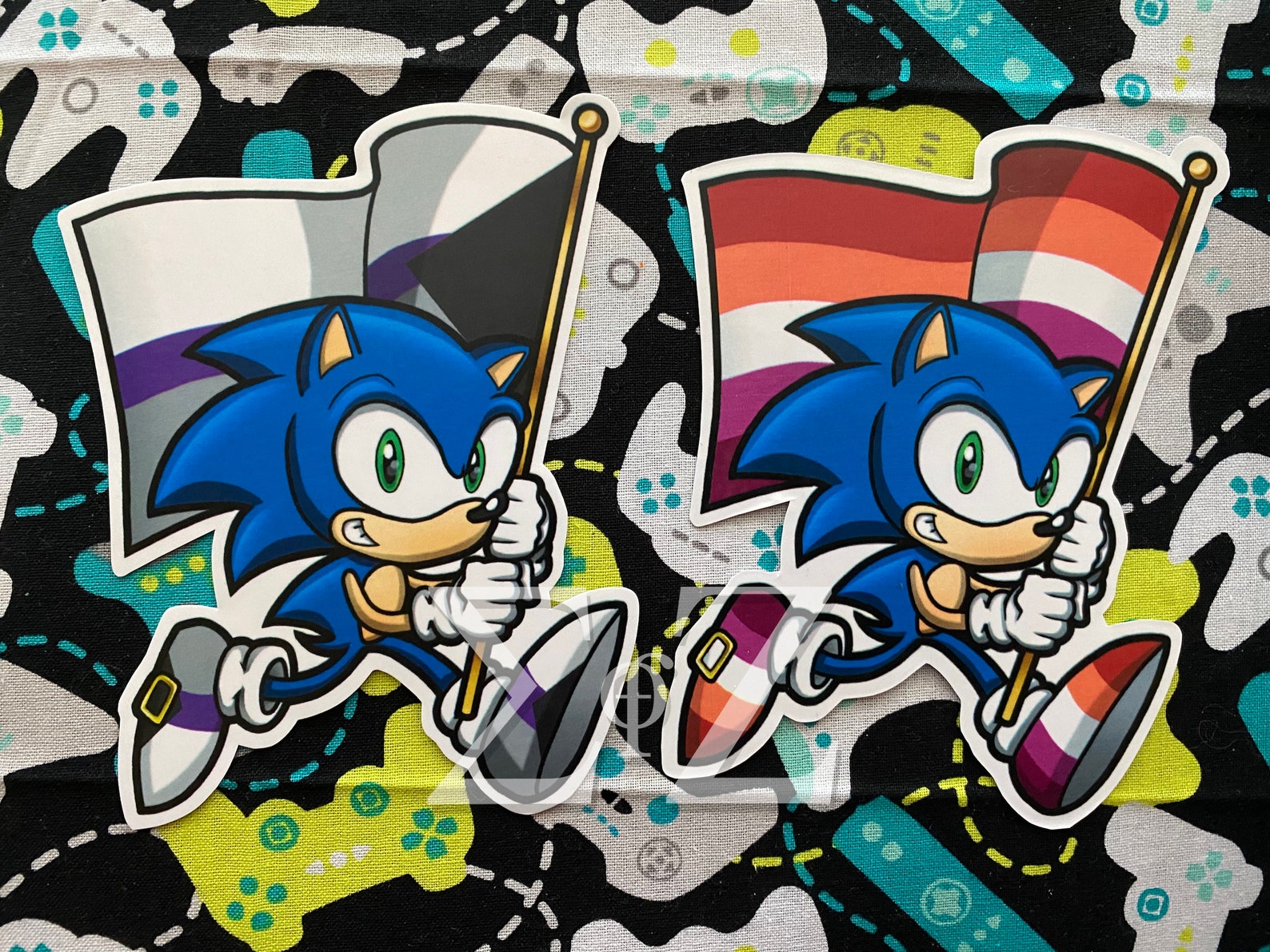 SEGA Sonic the Hedgehog LGBT Pride Flag Vinyl Stickers | Etsy