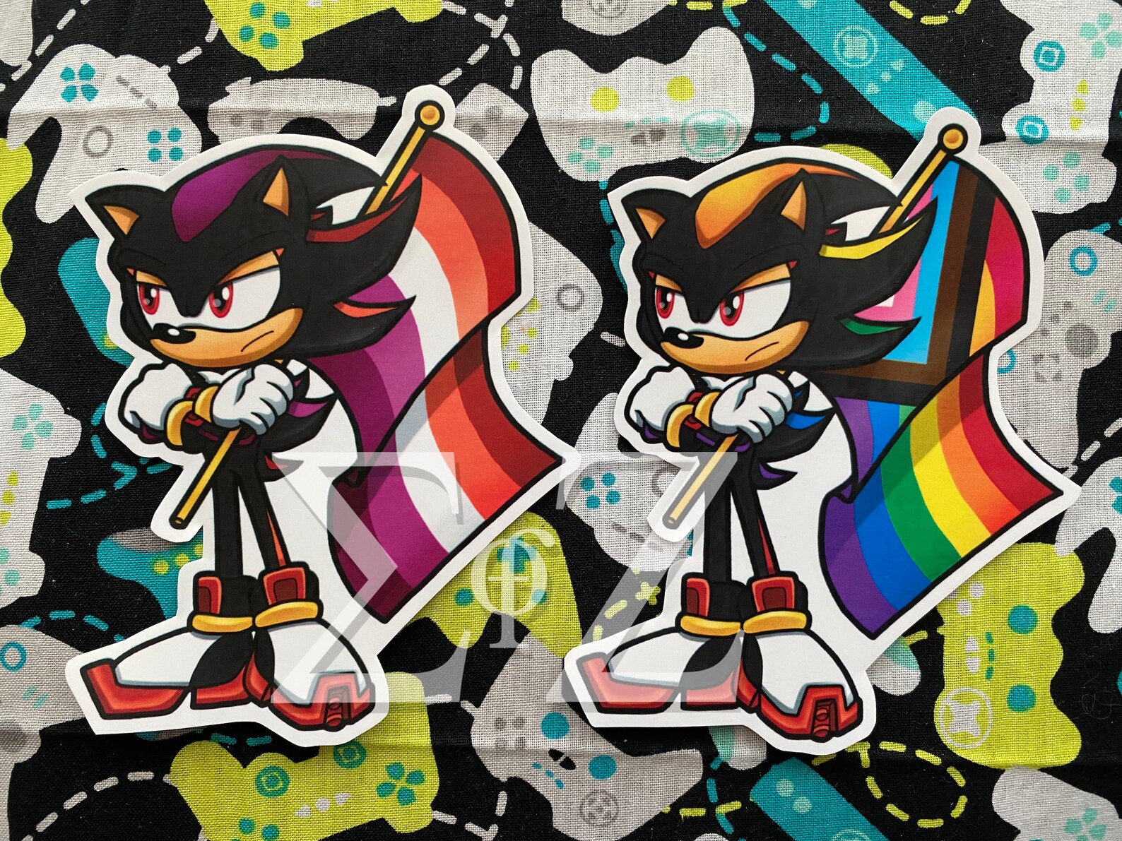 SEGA Sonic the Hedgehog Shadow LGBT Pride Flag Vinyl Stickers - Etsy