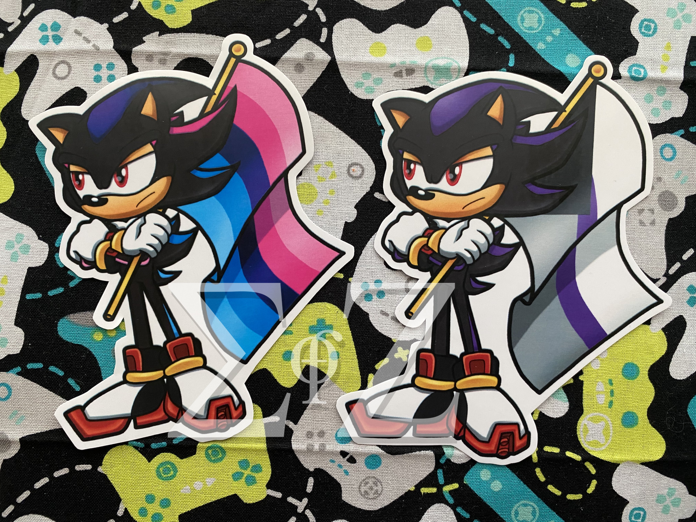 SEGA Sonic the Hedgehog Shadow LGBT Pride Flag Vinyl Stickers - Etsy UK