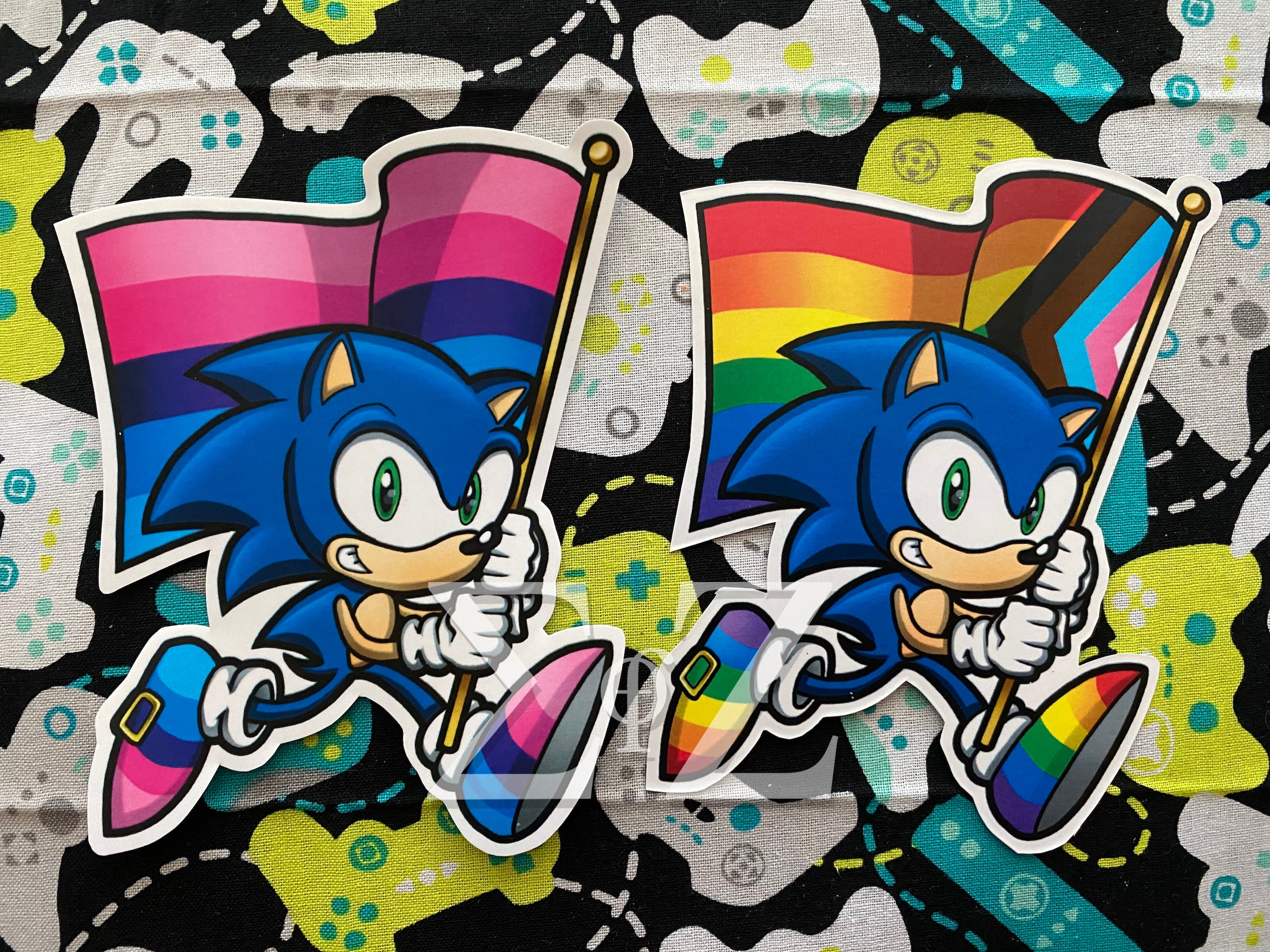 SEGA Sonic the Hedgehog LGBT Pride Flag Vinyl Stickers | Etsy UK