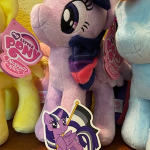 My Little Pony LGBTQ+ Pride Flag Stickers - Gay Rainbow Dash, Bi Rarity ...