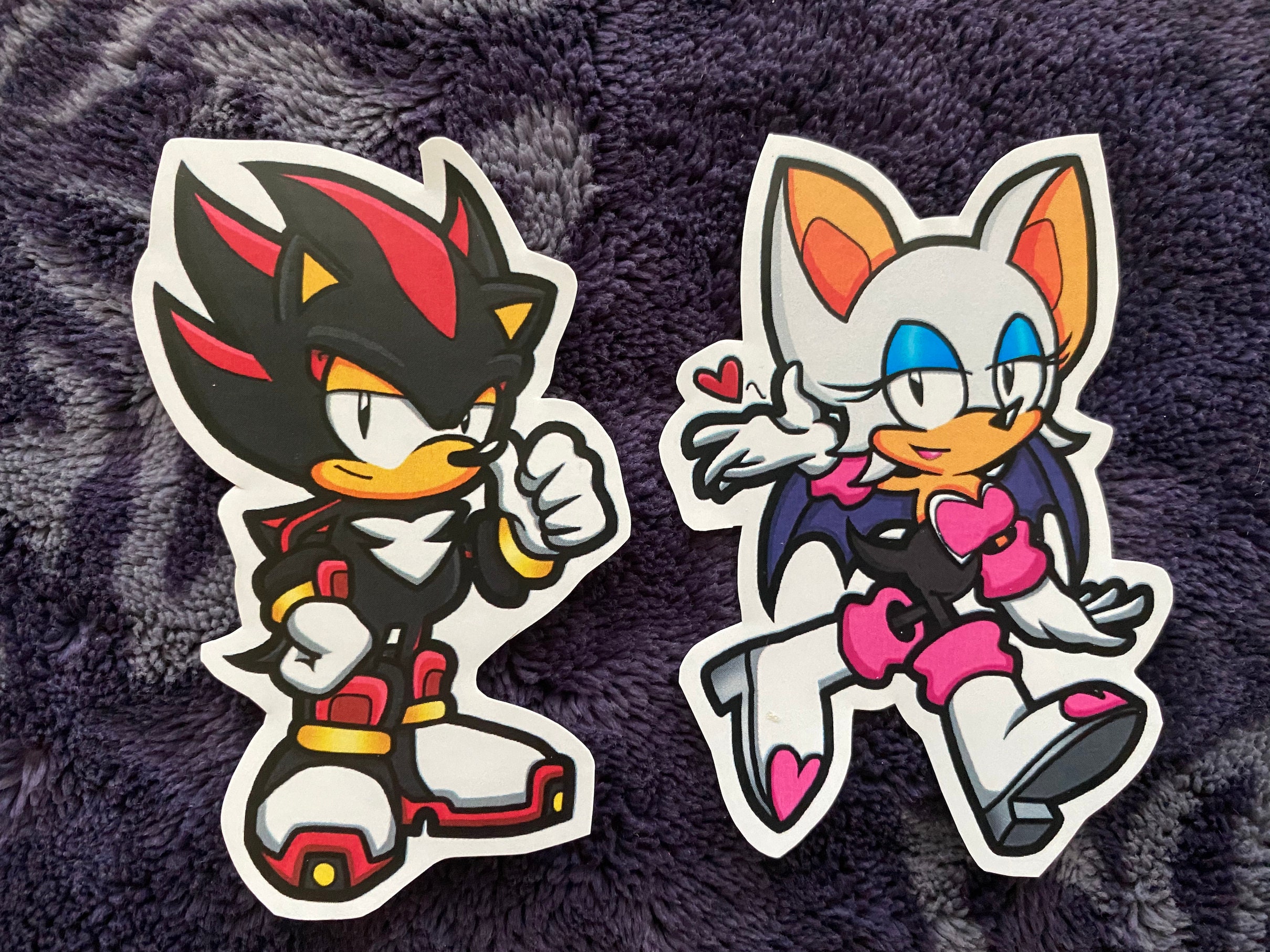 SEGA Sonic the Hedgehog Stickers Shadow the Hedgehog and | Etsy
