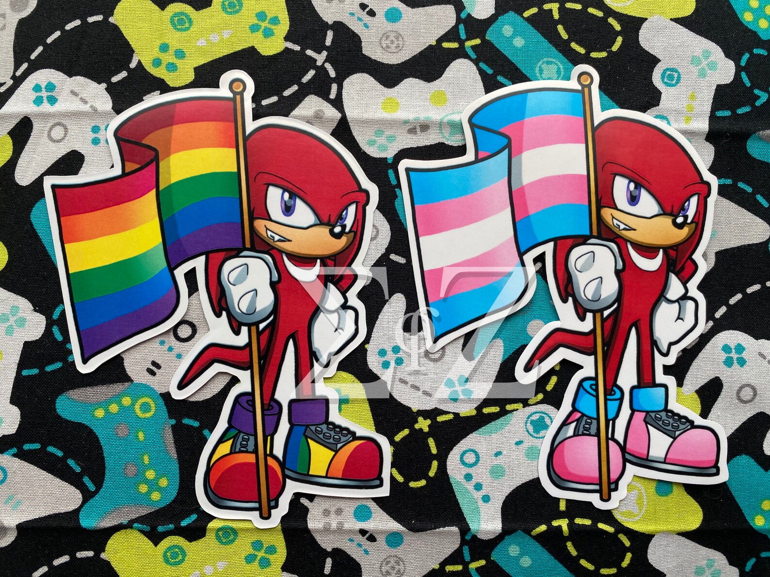 SEGA Sonic the Hedgehog Knuckles LGBT Pride Flag Vinyl - Etsy