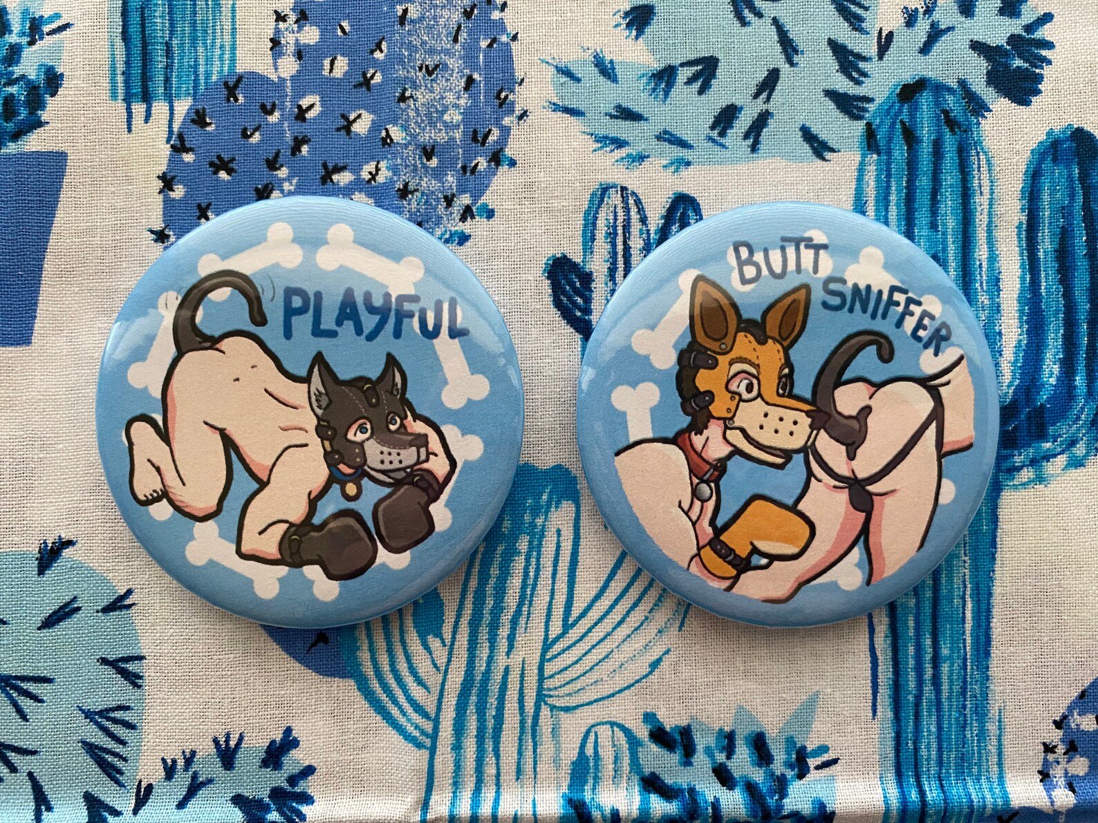 Pup Play Kink Pin Button Set of 12 - Fun and Kinky LGBT Leather Furry ...