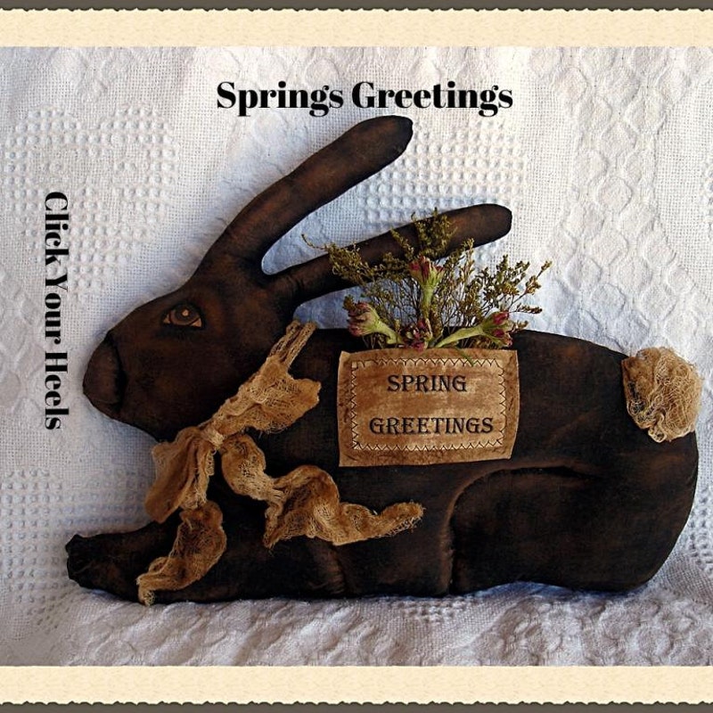 Primitive Rabbit - Etsy