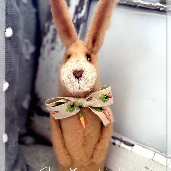 Primitive Rabbit - Etsy