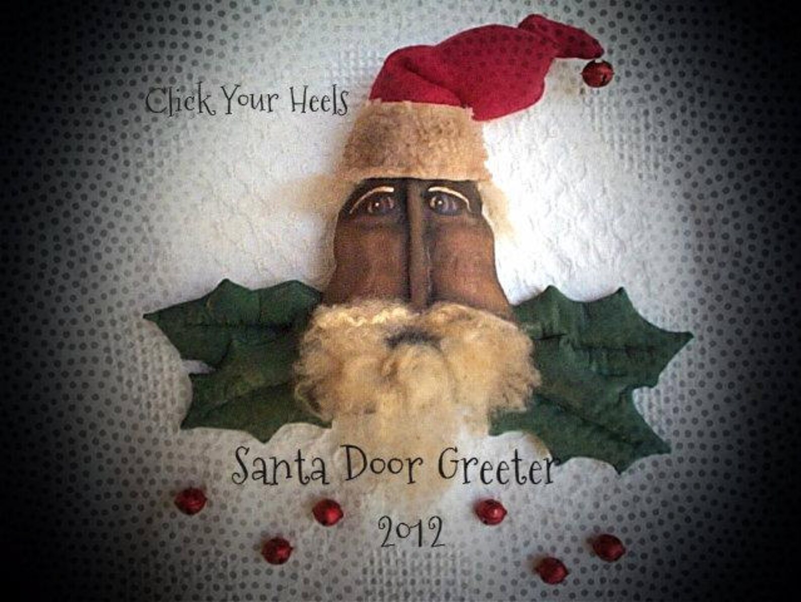E Pattern Santa Door Greeter Click Your Heels Primitive - Etsy