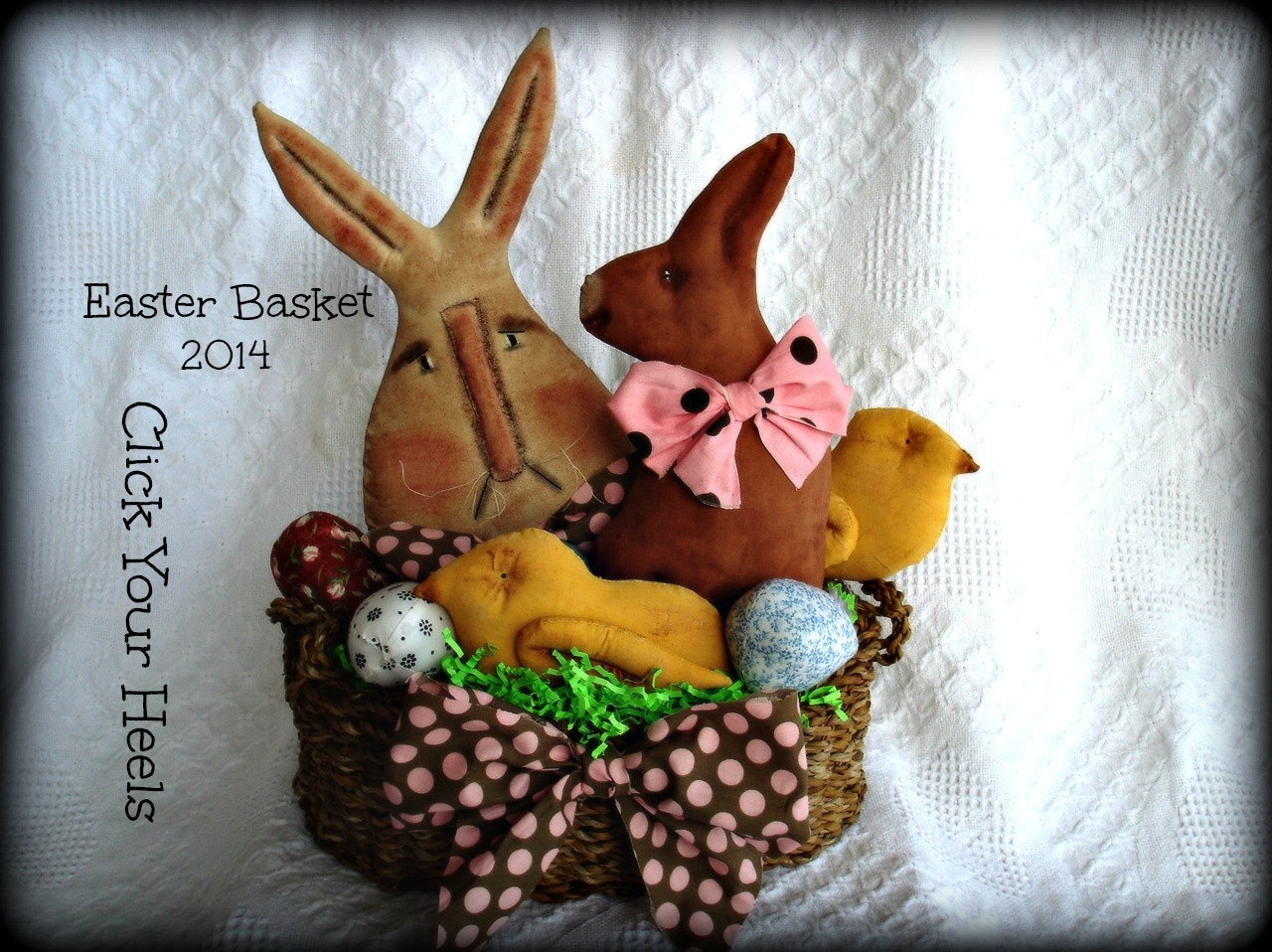Primitive Spring Easter Basket E Pattern Click Your Heels - Etsy