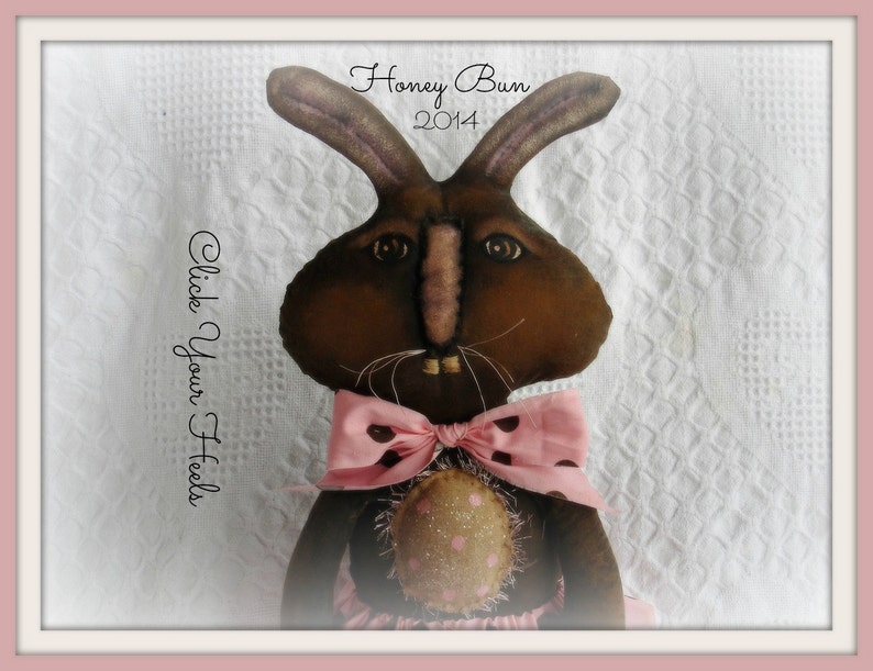Primitive Rabbit E Pattern(honey Bun) Click Your Heels - Etsy
