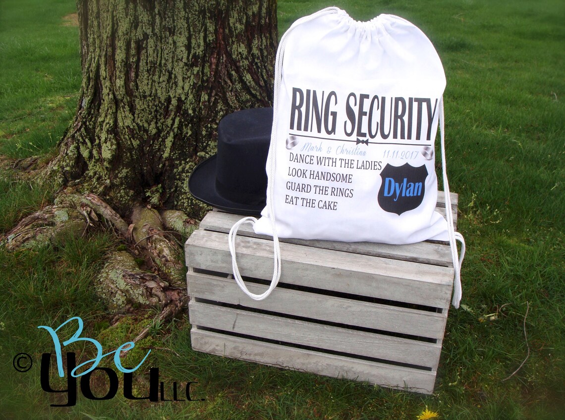 RING SECURITY ring bearer gift ring bearer bag backpack | Etsy