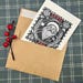 Handmade Santa Christmas Cards Block Print Holiday Stationery Set of 8 ...