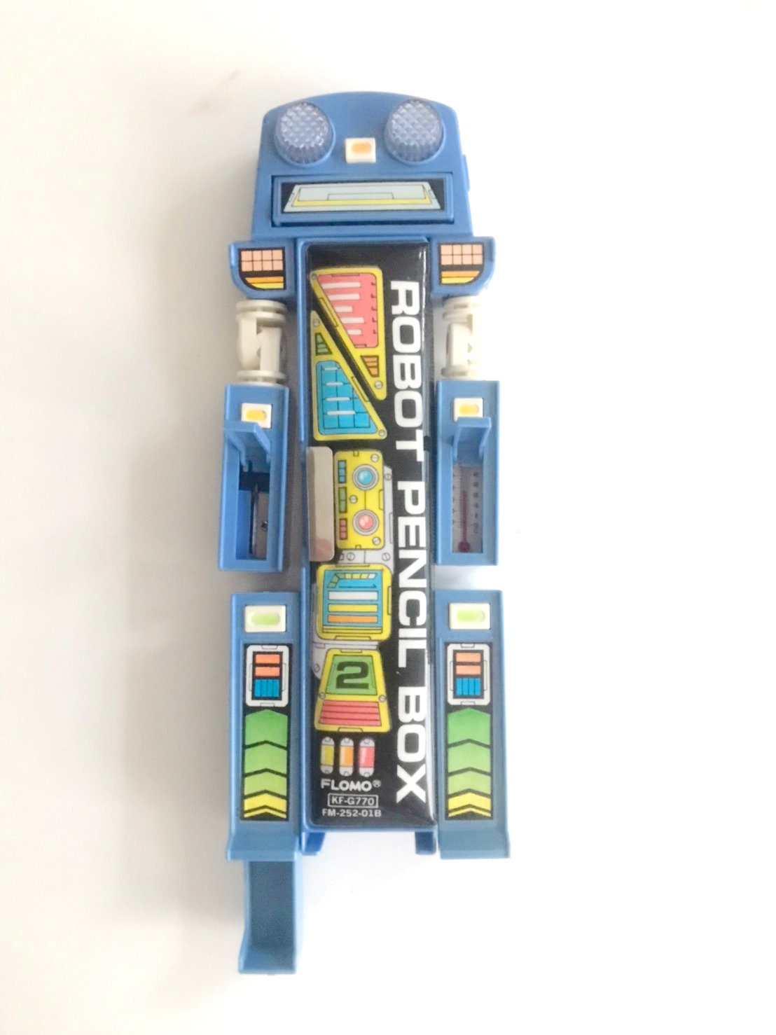 Vintage FLOMO ROBOT Pencil Box blue - Etsy Singapore