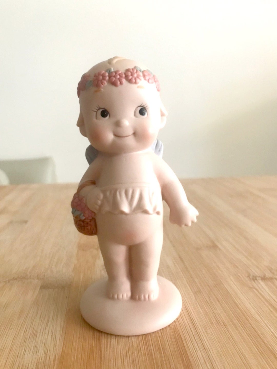 Vintage Kewpie Ceramic Figurine Girl With Wreath - Etsy
