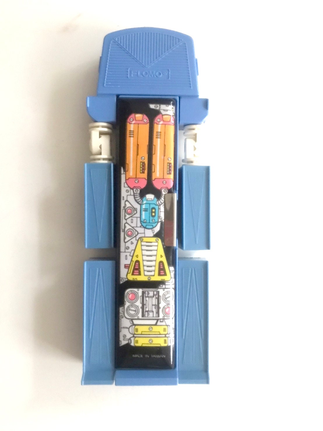 Vintage FLOMO ROBOT Pencil Box blue - Etsy Singapore