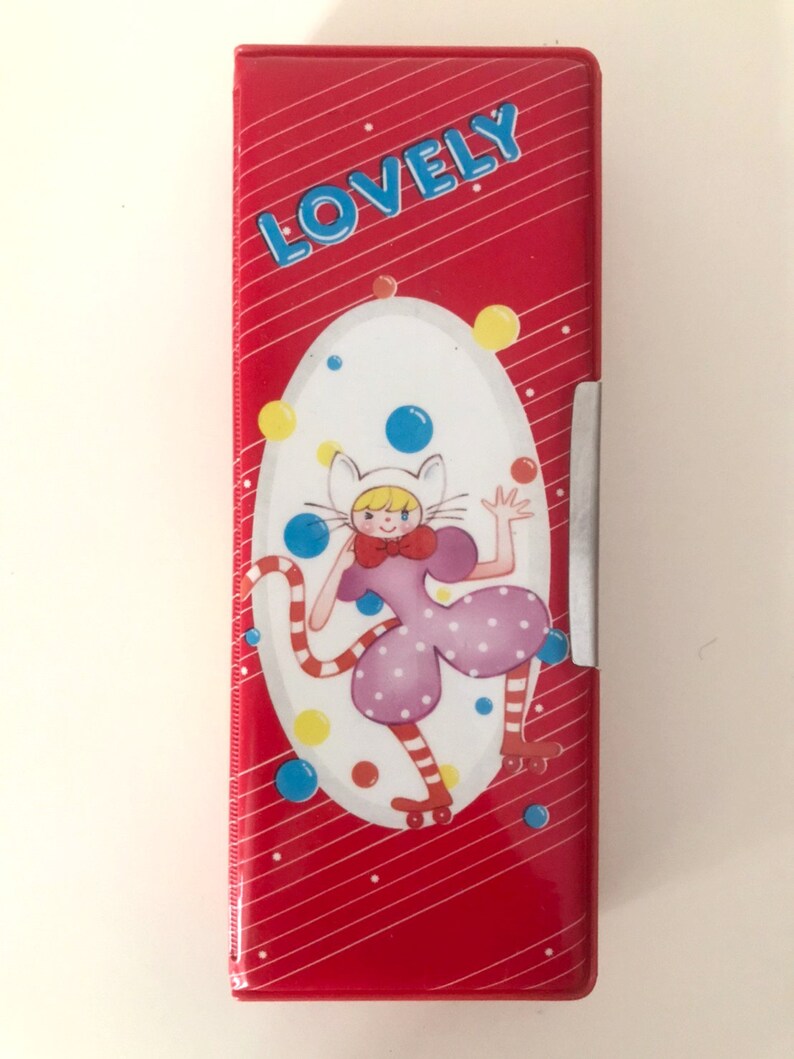 Vintage FLOMO LOVELY pencil case | Etsy