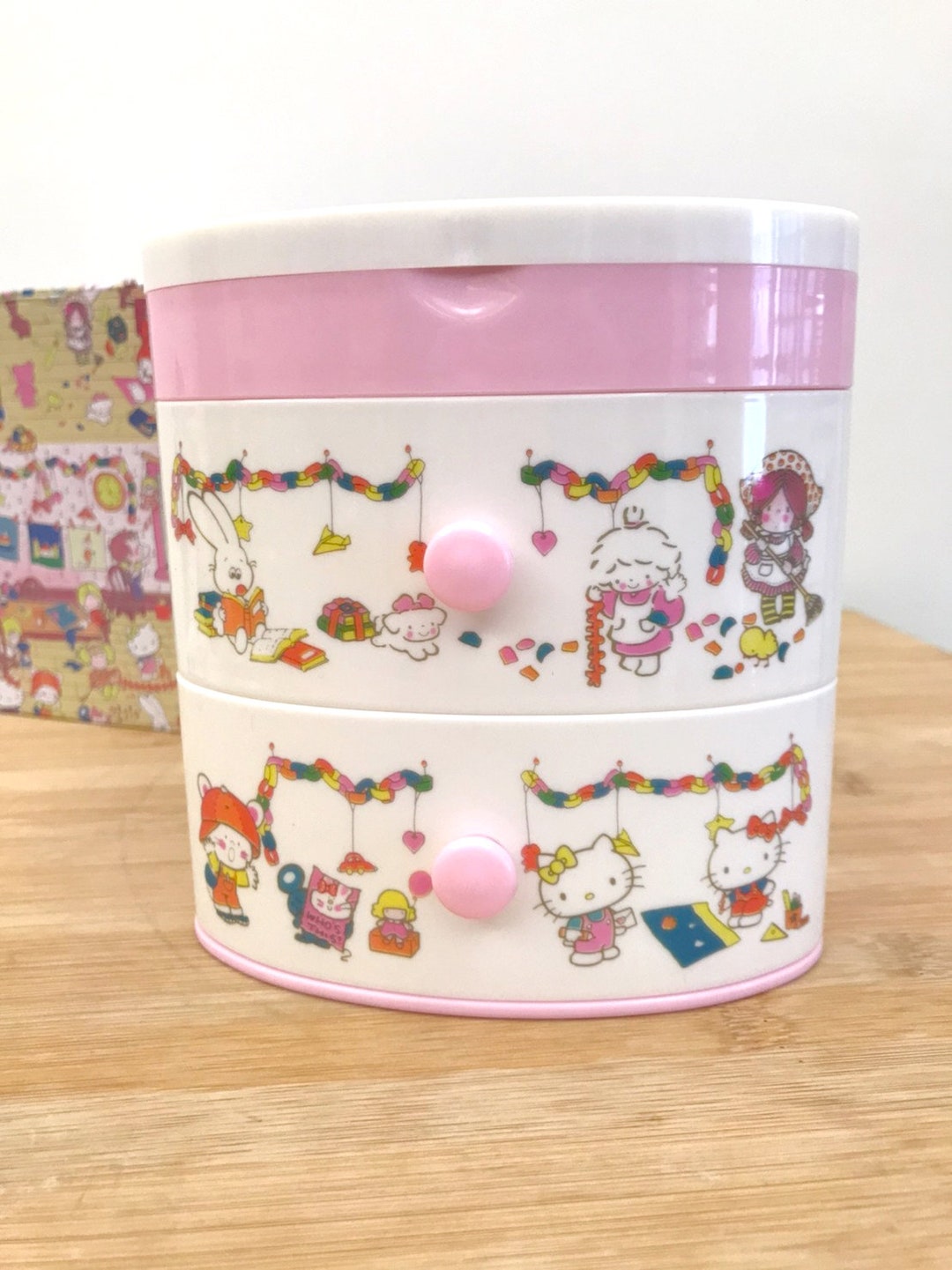 Sanrio Plastic Mirror Drawer Storage Box - Etsy