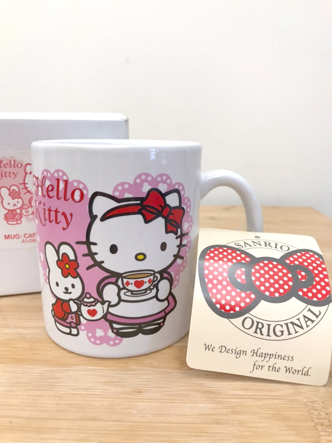 Vintage Ceramic Hello Kitty and Bunny Cup - Etsy Canada