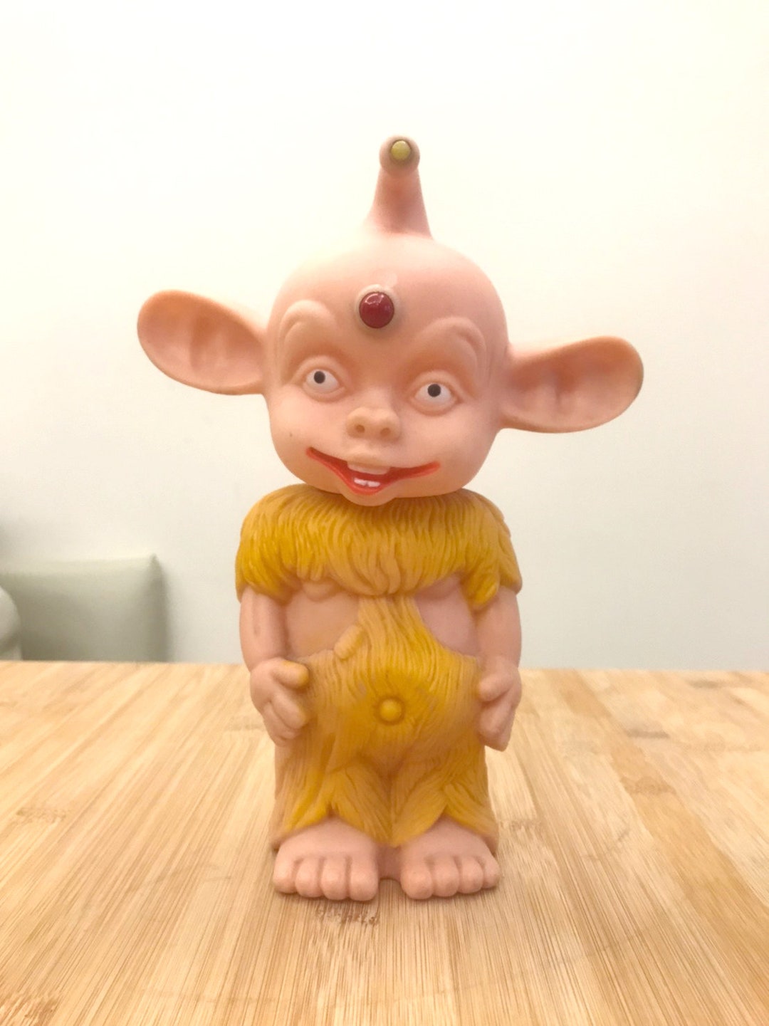 Vintage Yellow Big Bibo Doll - Etsy