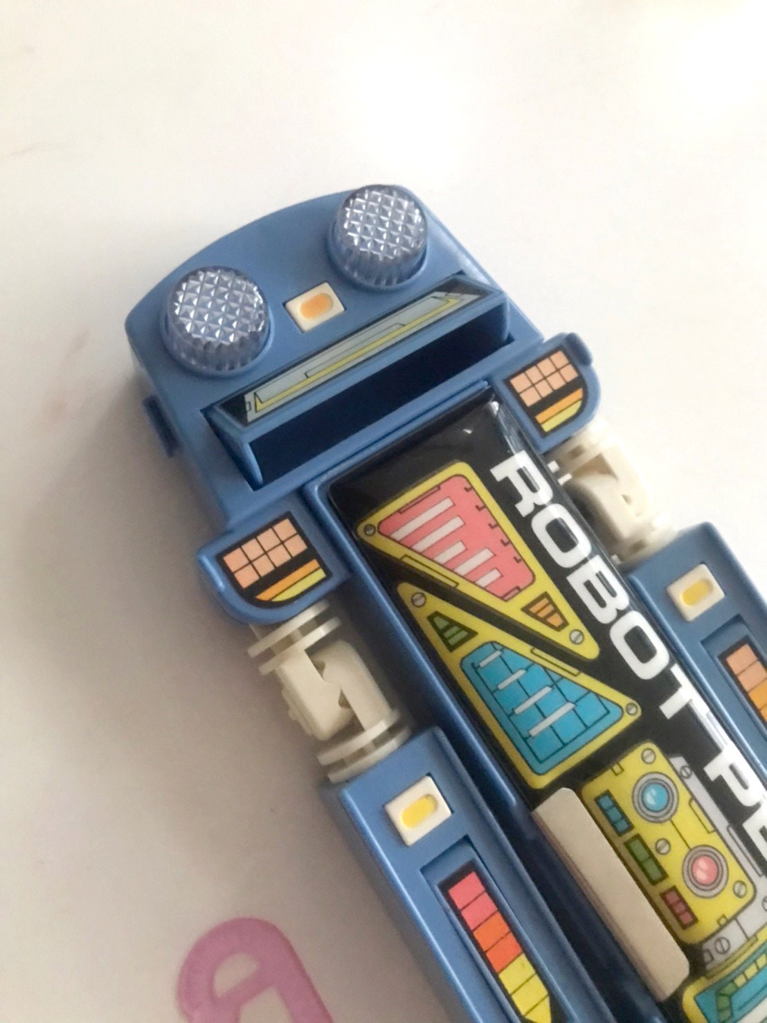 Vintage FLOMO ROBOT Pencil Box blue - Etsy Singapore
