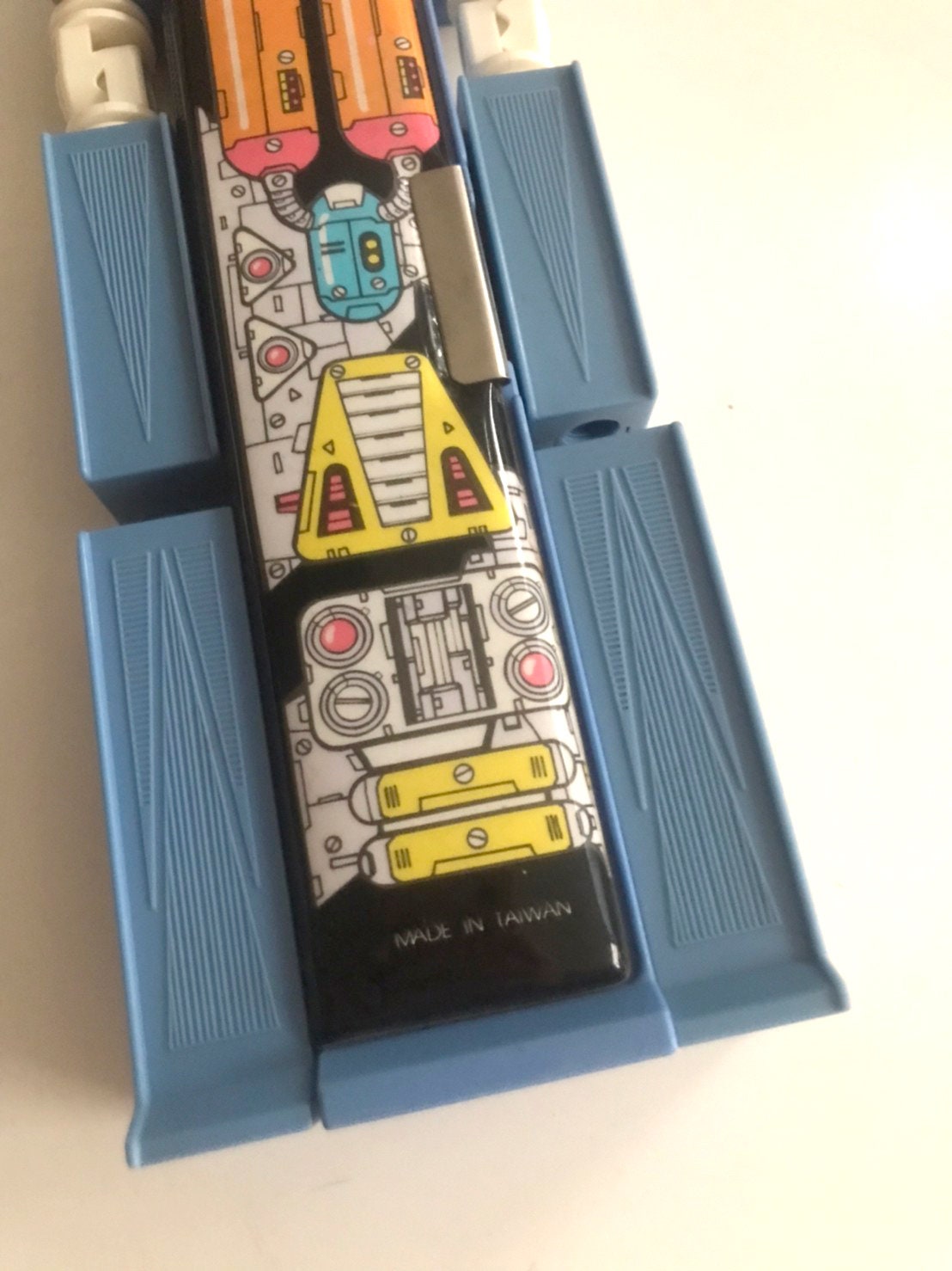 Vintage FLOMO ROBOT Pencil Box blue - Etsy Singapore