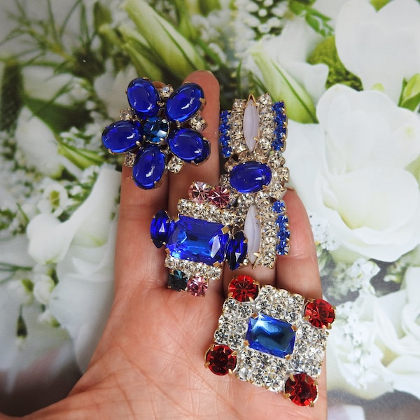 Blue Glass Buttons - Etsy