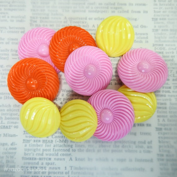 Big and Colorful Plastic Shank Buttons for Crafting - Etsy Australia